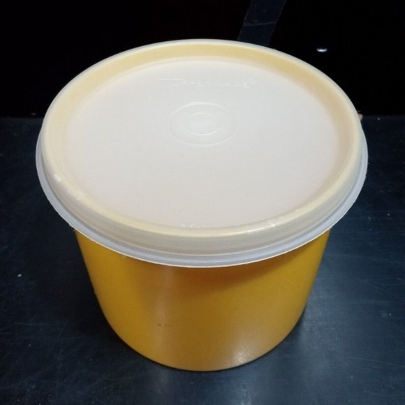 Kitchen | Vintage Tupperware Yellow 2 Ounce Canister 250 With Sheer ...